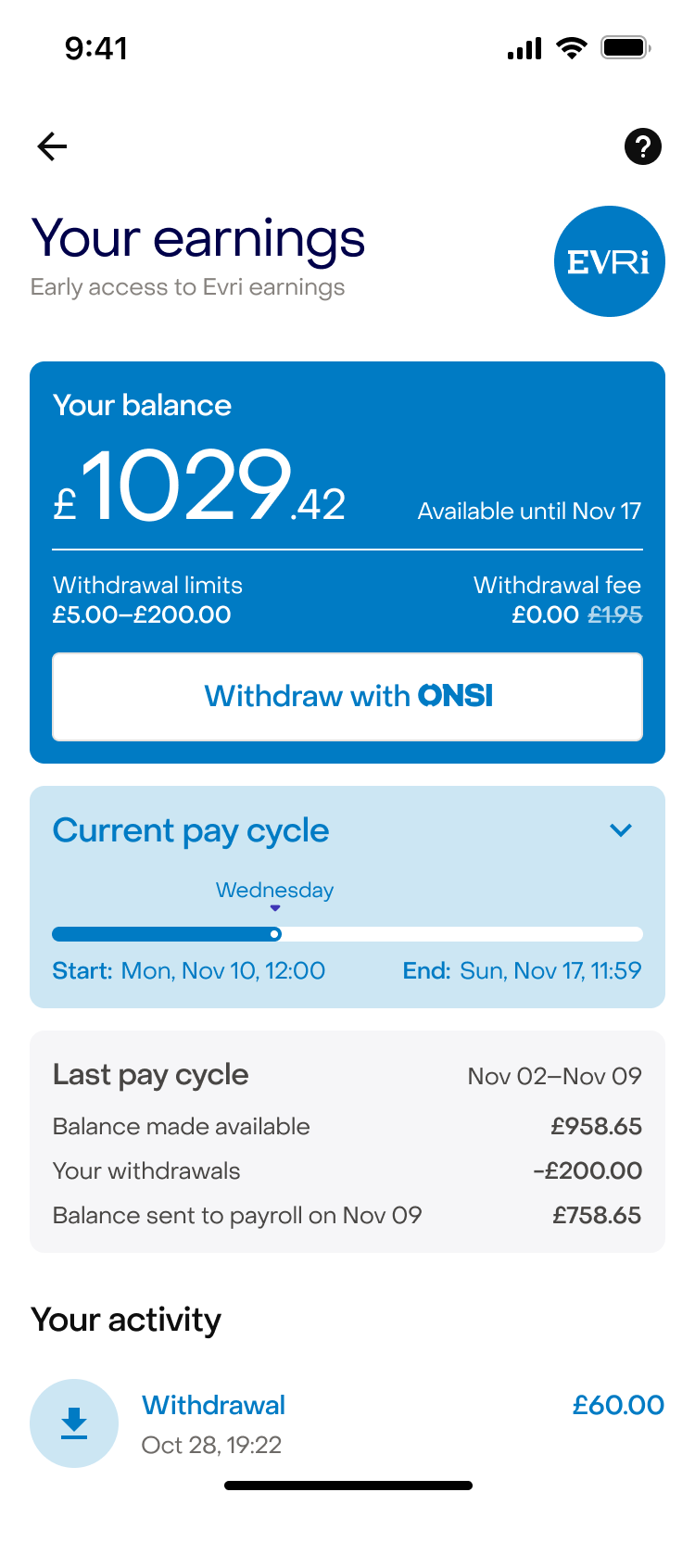 Where can I see what I’ve earned? – Evri-Onsi